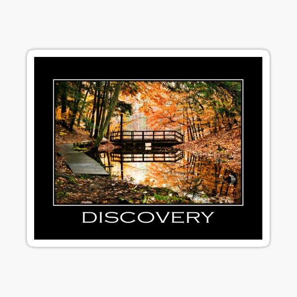 "Discovery Inspirational Art" Sticker for Sale by rollosphotos | Redbubble
