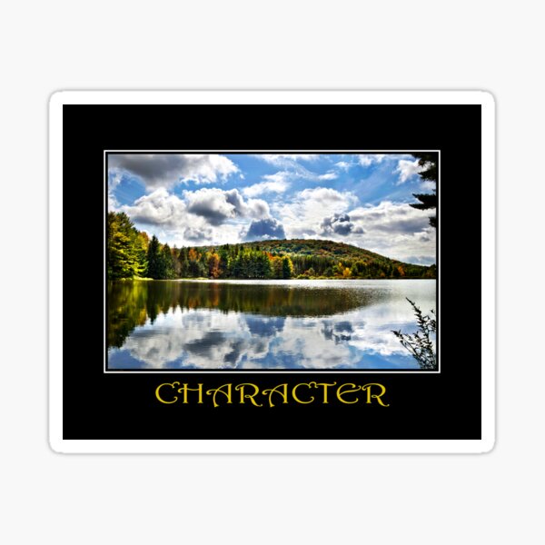 "Character Inspirational Art" Sticker for Sale by rollosphotos | Redbubble
