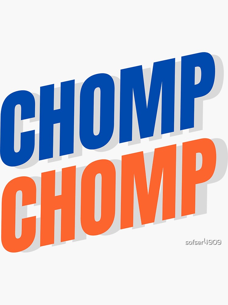 "CHOMP CHOMP" Sticker for Sale by sofser4909 | Redbubble