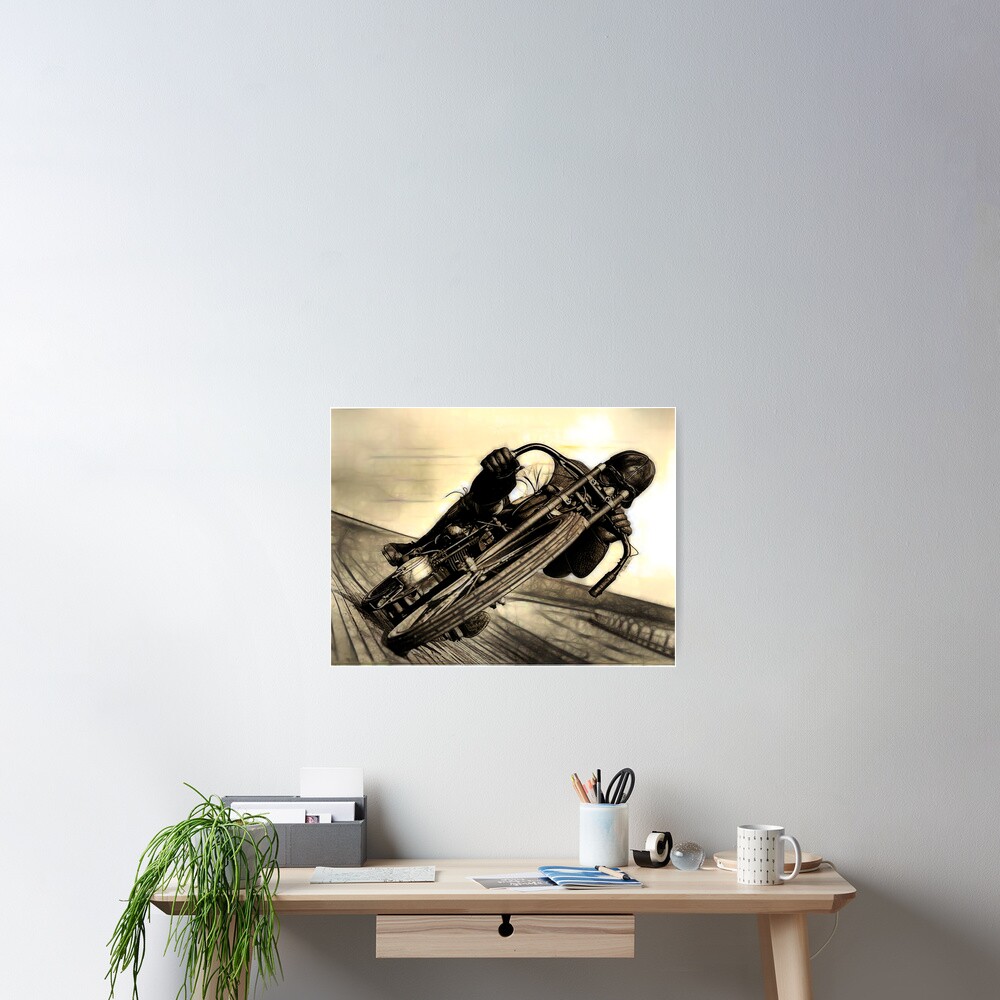 "Vintage Board Track Racer" Poster for Sale by marlenewatson | Redbubble