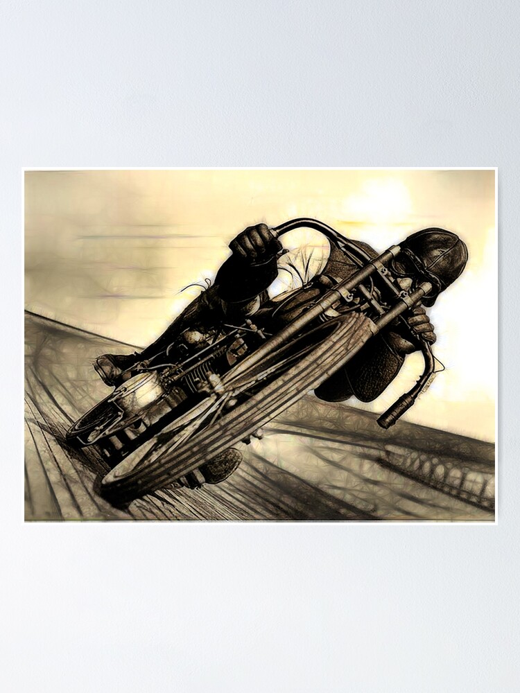 "Vintage Board Track Racer" Poster for Sale by marlenewatson | Redbubble