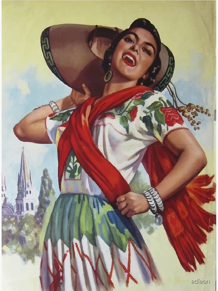 MEXICAN SINGER PINUP Premium Matte Vertical Poster