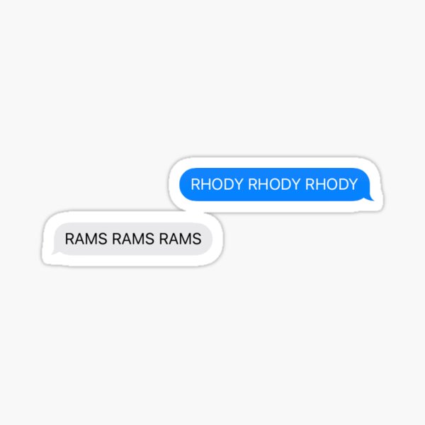 "URI Rhody Rams call and return " Sticker for Sale by juli6 | Redbubble