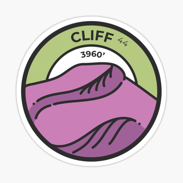 "Adirondack High Peak 44 Cliff Badge" Sticker for Sale by ...