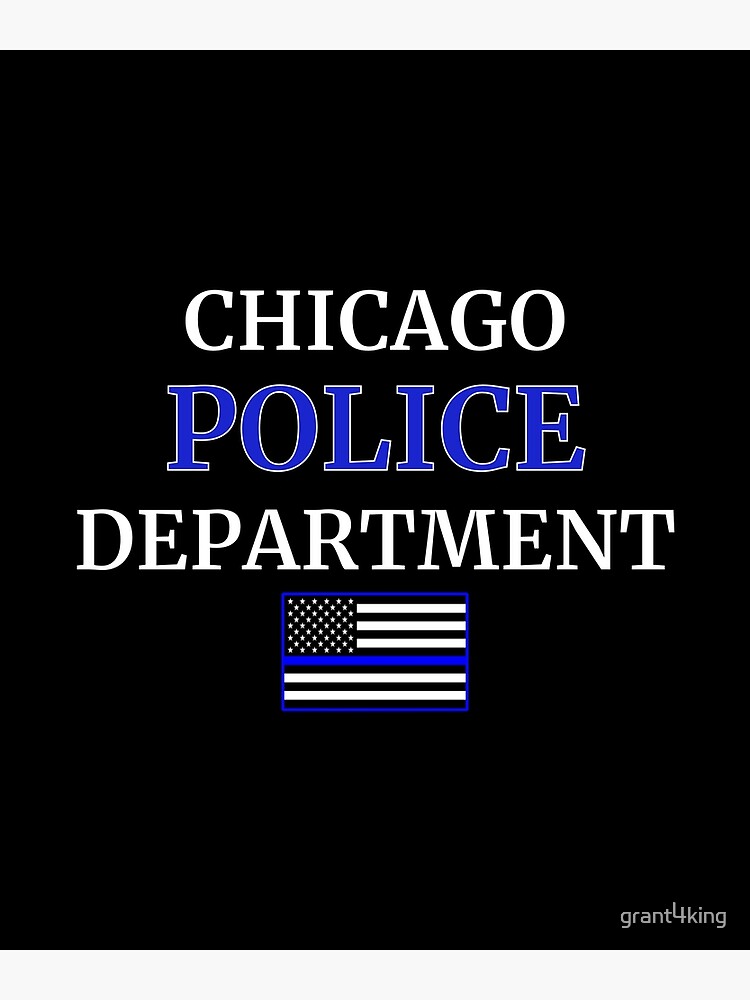 "Chicago Police Department CPD Thin Blue Line Flag Cop Gifts product ...