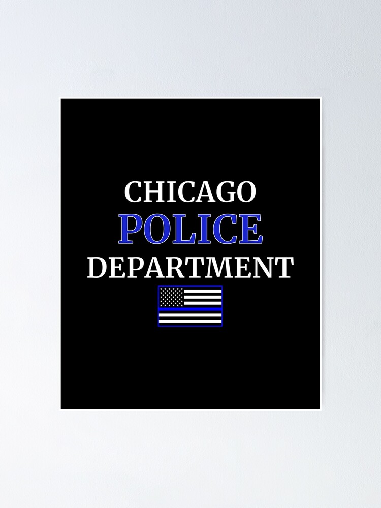 "Chicago Police Department CPD Thin Blue Line Flag Cop Gifts product ...