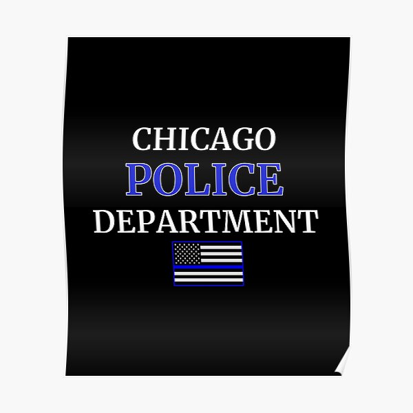 "Chicago Police Department CPD Thin Blue Line Flag Cop Gifts product ...
