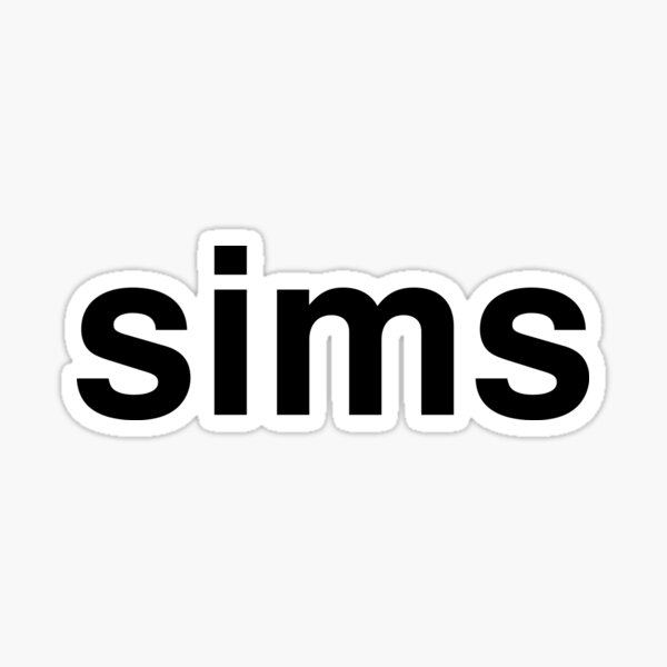 "sims" Sticker for Sale by ninov94 | Redbubble
