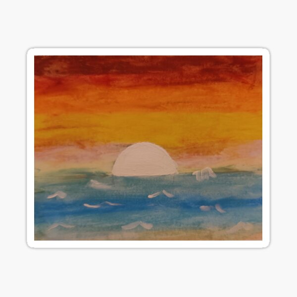 "Sunset/Sunrise" Sticker by TheWellnessSpac | Redbubble