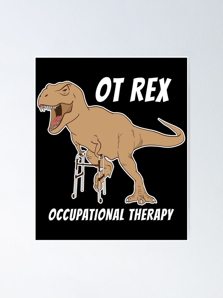 "T-Rex Art OT Rex Love Occupational Therapy Therapist Gift design ...