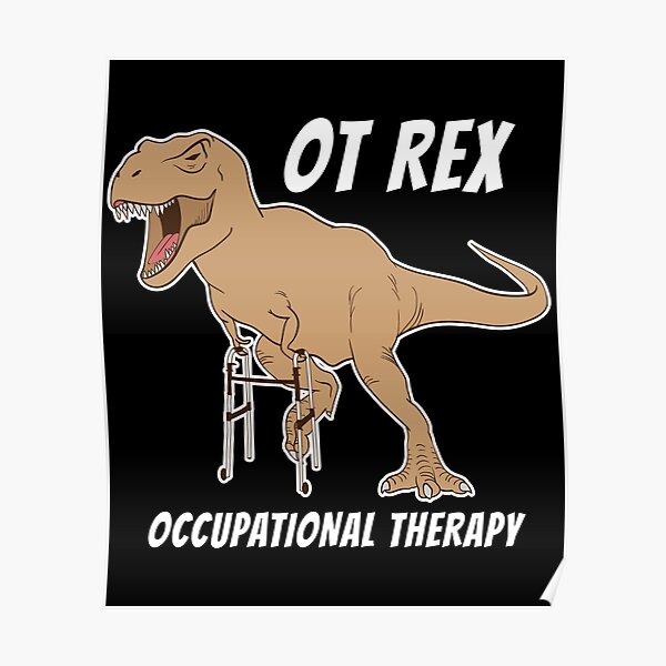 "T-Rex Art OT Rex Love Occupational Therapy Therapist Gift design ...