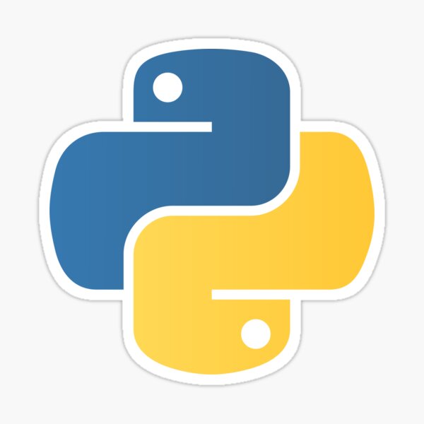 "Python Logo " Sticker for Sale by azai13 | Redbubble