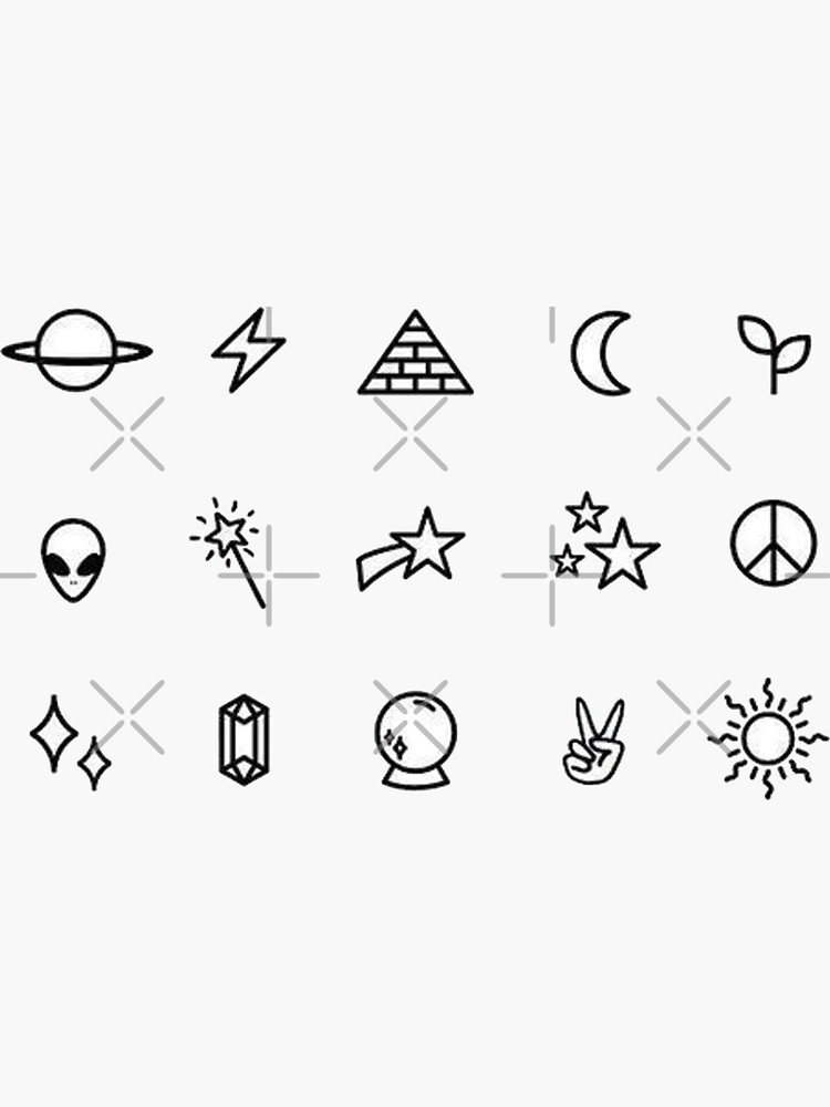 "Random Doodles" Sticker for Sale by sydneyw31 | Redbubble