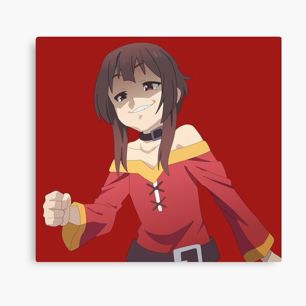 "Konosuba Megumin Smug Face" Canvas Print for Sale by VivaLaAnime ...