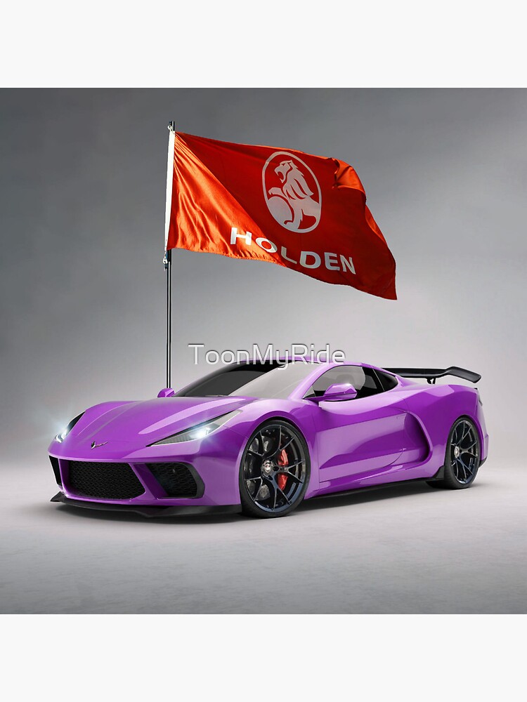 "Holden flag C8 Vette" Sticker for Sale by ToonMyRide | Redbubble