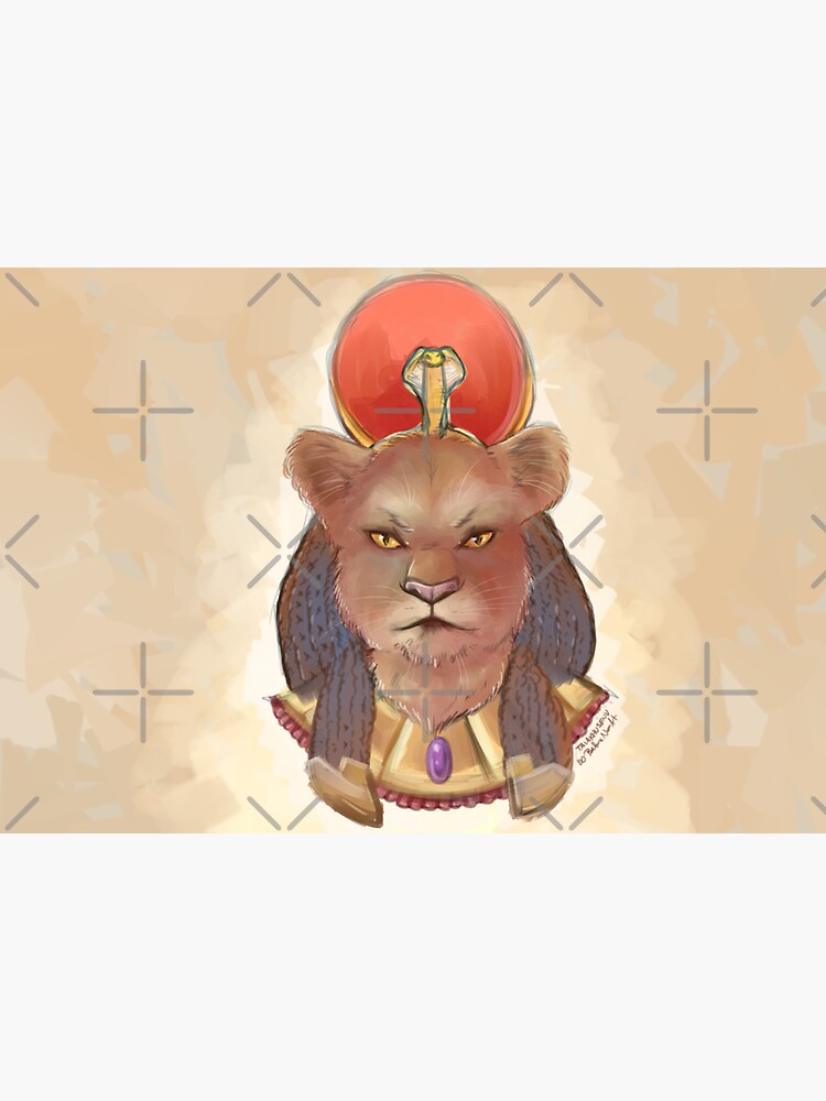 "Sekhmet-Eye of Ra" Sticker for Sale by BeforeNoonArt | Redbubble