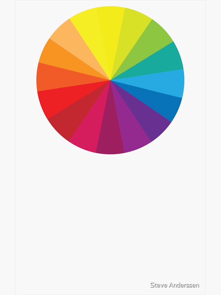 "Colour Wheel" Sticker for Sale by AnderssenGrafix | Redbubble