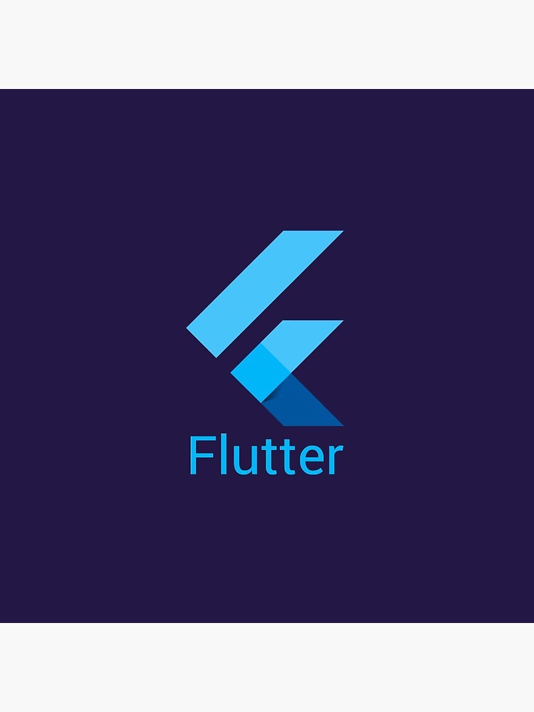 "Flutter Logo" Pin by azai13 | Redbubble