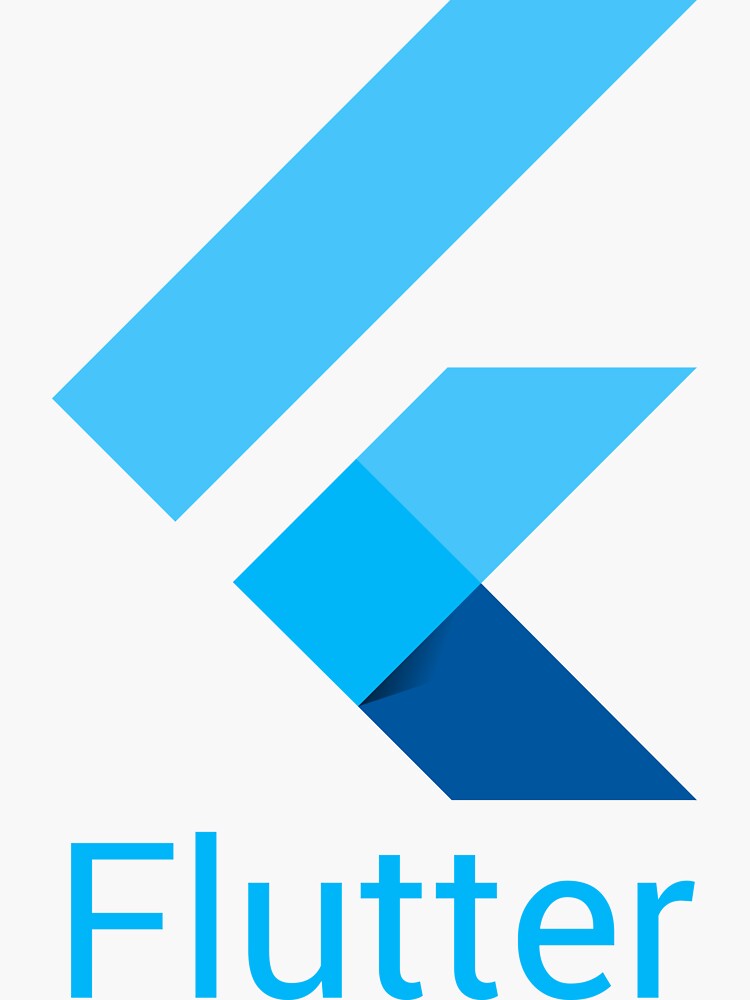 "Flutter Logo" Sticker for Sale by azai13 | Redbubble