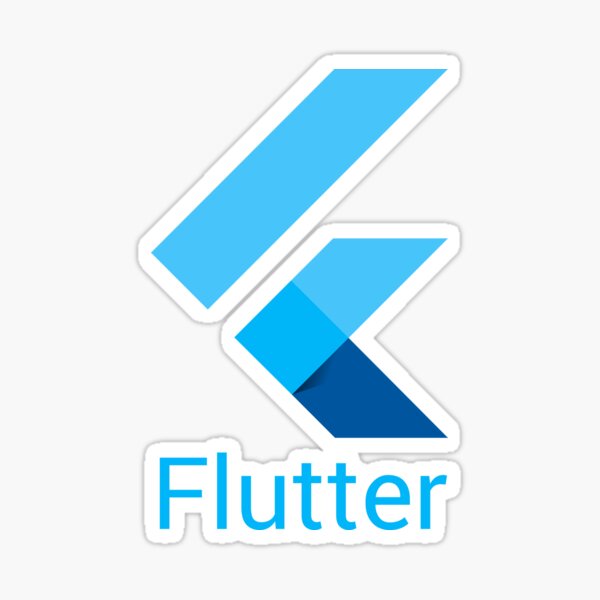"Flutter Logo" Sticker for Sale by azai13 | Redbubble