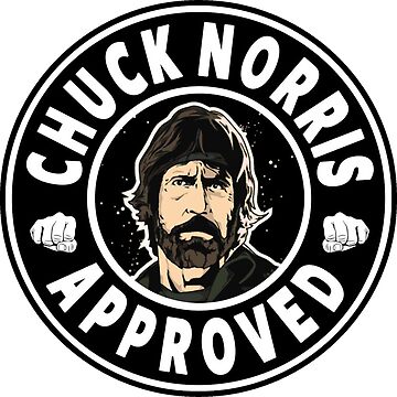 "Chuck Norris Approved" Pin for Sale by lacm2020 | Redbubble