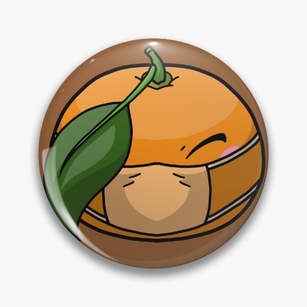 "Masky Orangey" Pin by KrypticBunny93 | Redbubble