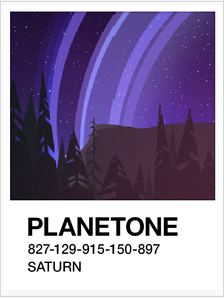 "Planetone: Saturn" Sticker by Arcane81 | Redbubble