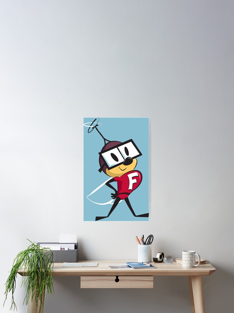 "Fearless Fly" Poster for Sale by GraficBakeHouse | Redbubble