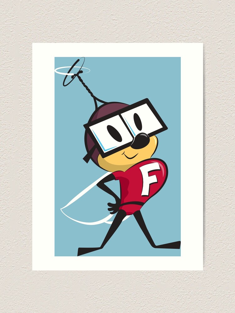"Fearless Fly" Art Print for Sale by GraficBakeHouse | Redbubble