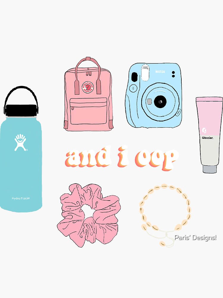 "ultimate vsco girl sticker pack" Sticker for Sale by PetiteDancer ...