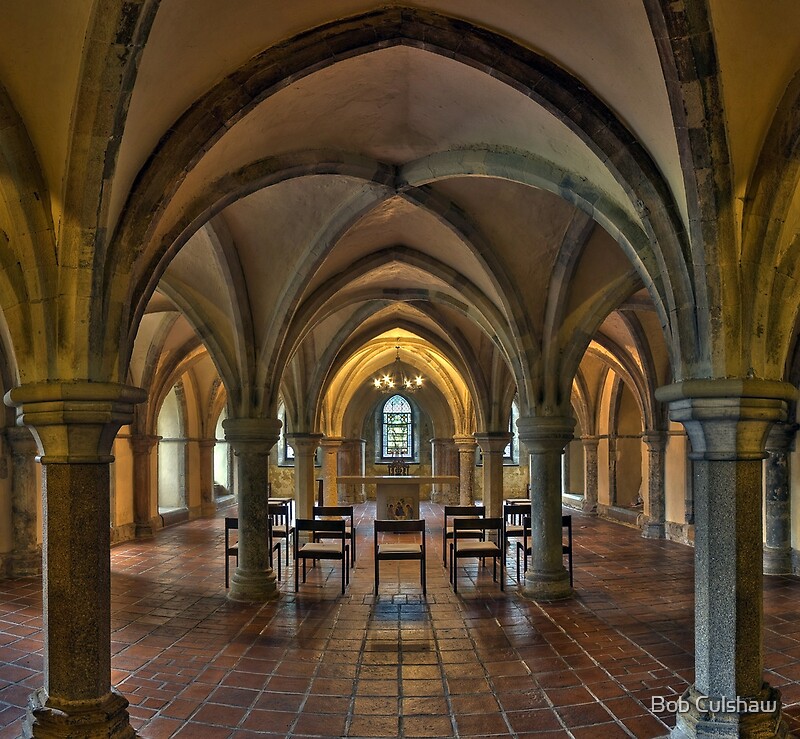 "Crypt, Rochester Cathedral, Kent, England" by Bob Culshaw | Redbubble