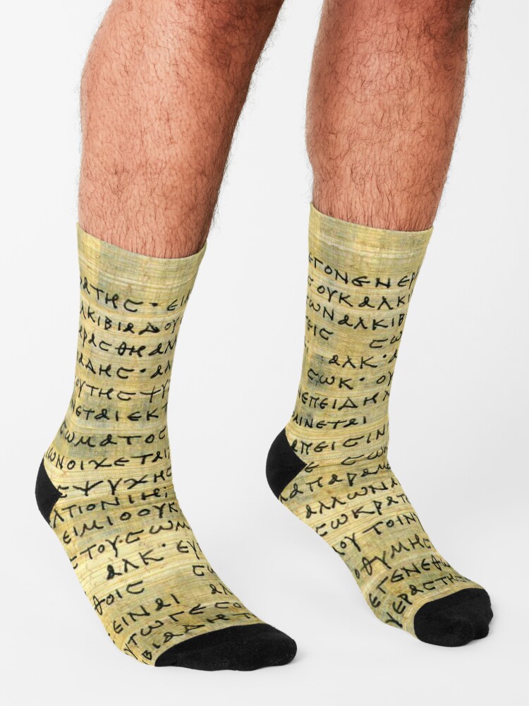 "Writings of Socrates" Socks by George2 | Redbubble