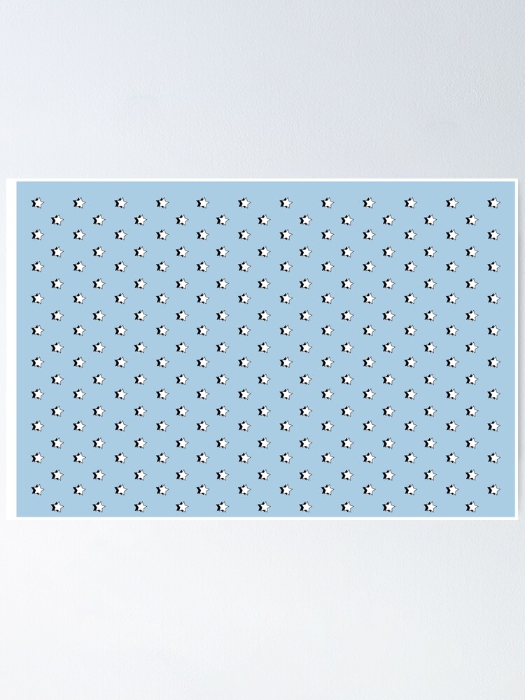 "Light Blue Retro VSCO stars" Poster by The-Goods | Redbubble