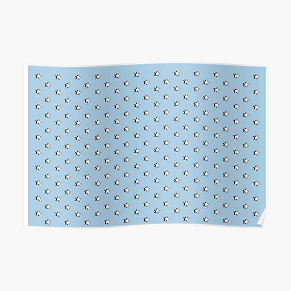 "Light Blue Retro VSCO stars" Poster by The-Goods | Redbubble
