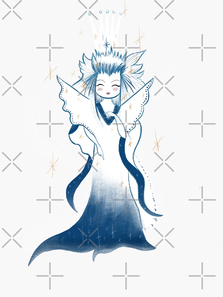 "Snow queen" Sticker by PaulaJaccard | Redbubble