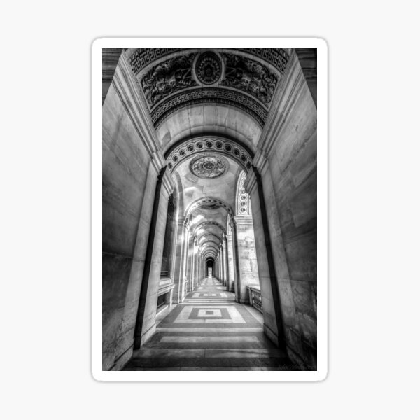 "Musee du Louvre, Paris 6" Sticker for Sale by baneling | Redbubble