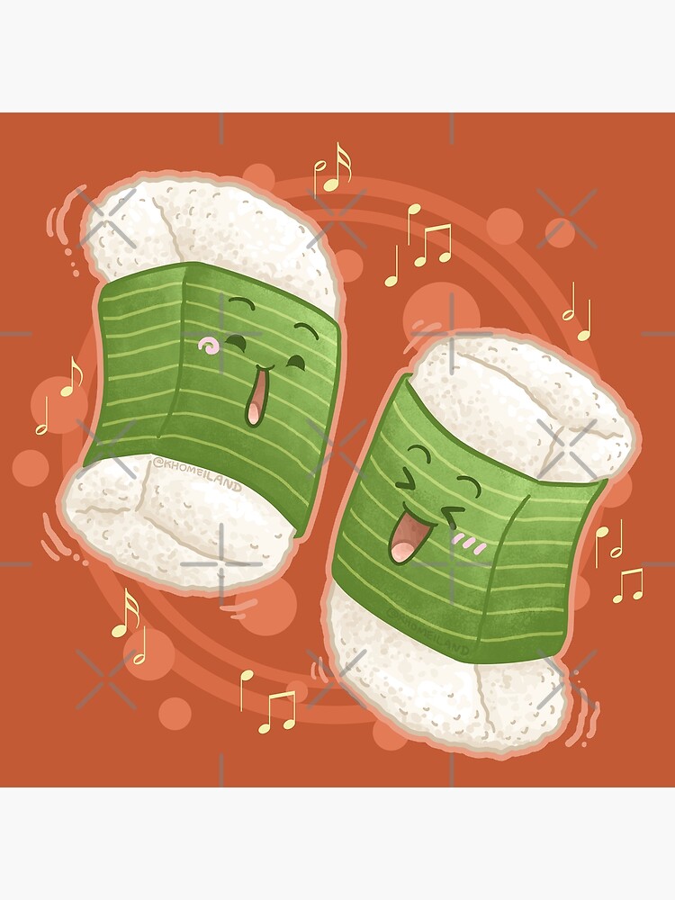 "Traditional Indonesian Food Dancing Lemper cake" Poster by Khotekmei ...