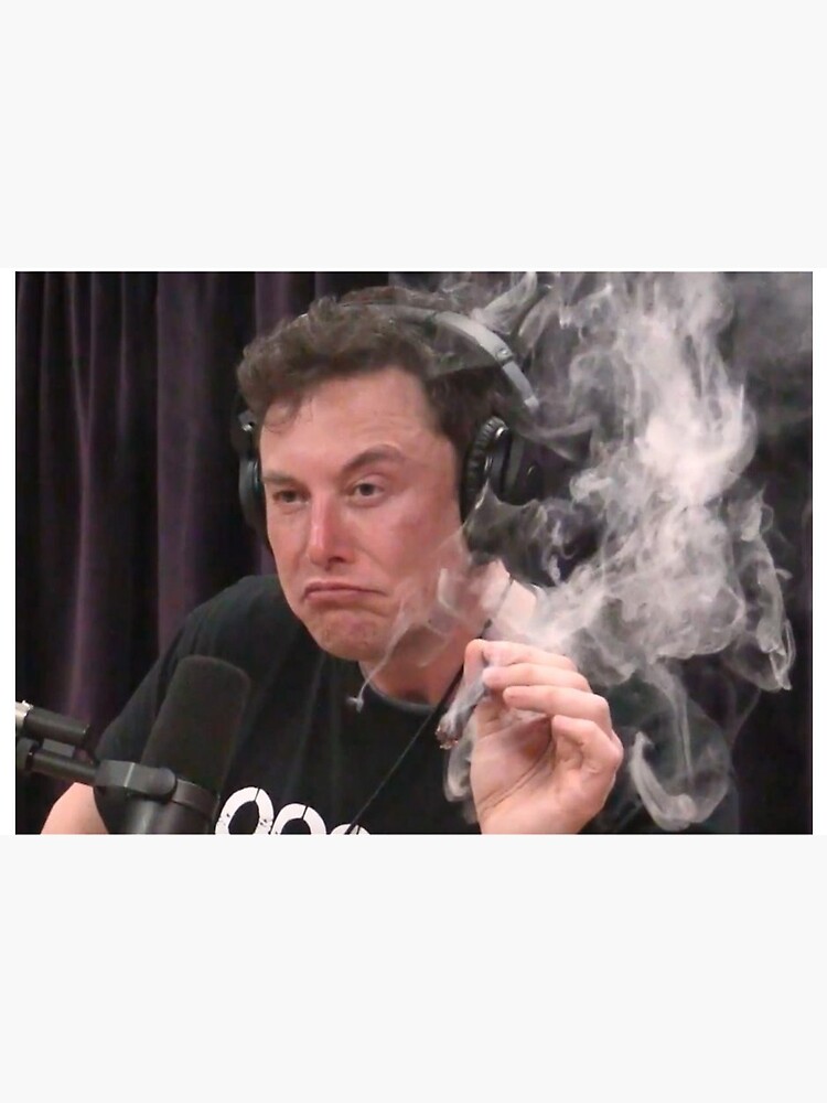 "Elon Musk Smoking Weed Iconic Photo" Mask for Sale by mikey2468 ...