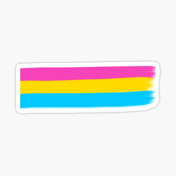 "Pan flag" Sticker for Sale by Spid3rboy | Redbubble