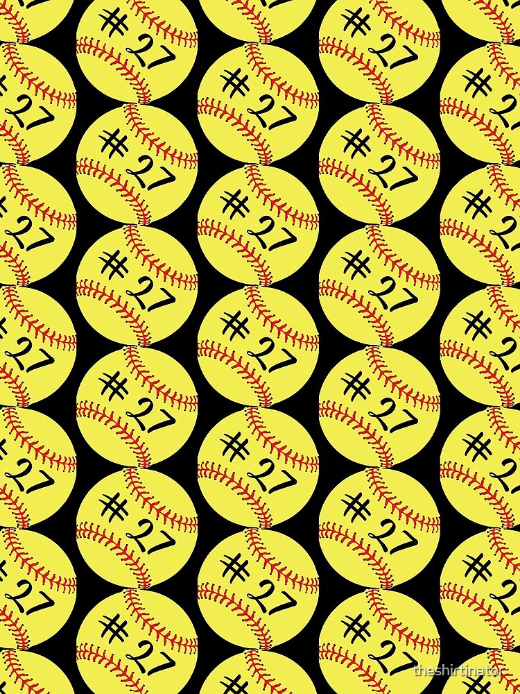 "Softball Player Back No Number 27 #27 Ball Sport Sticker Gift ...