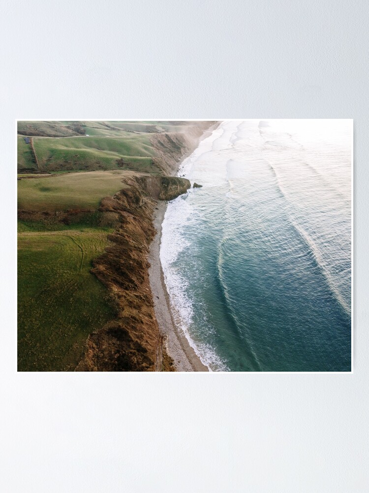 "Green and blue landscape" Poster by MarioGuti | Redbubble