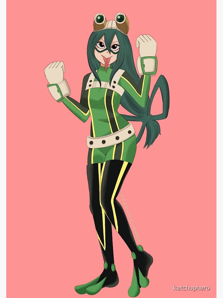 "Froppy BNHA Tsuyu Asui Frog Girl" Photographic Print by ketchuphero ...