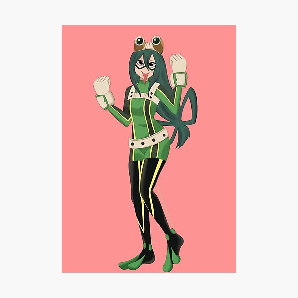 "Froppy BNHA Tsuyu Asui Frog Girl" Photographic Print by ketchuphero ...