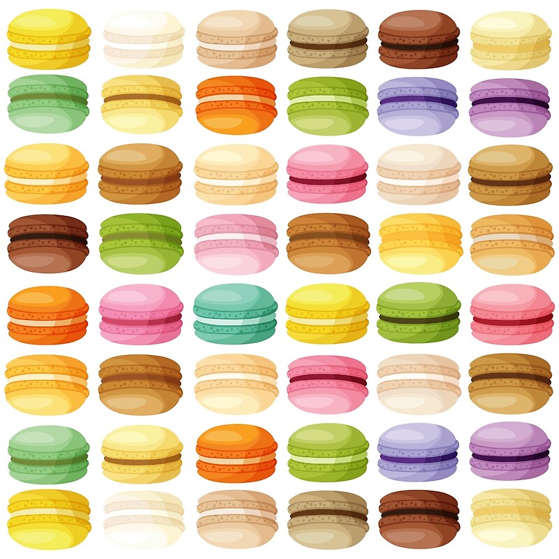 "Macaron Pattern" by junkydotcom | Redbubble