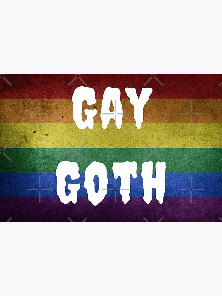 "Gay Goth LGBT Pride" Sticker for Sale by mdoering16 | Redbubble