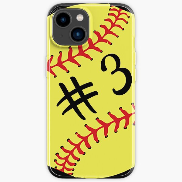 "Softball Player Back No Number 3 #3 Ball Sport Sticker Gift" iPhone ...