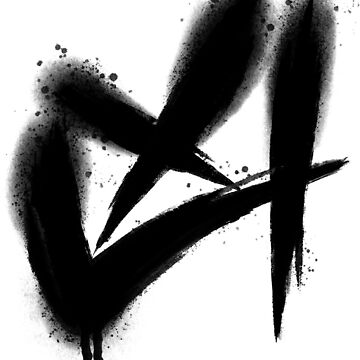 "Cross Slash Splash (black)" Sticker for Sale by Kat Bentley Tattooist ...
