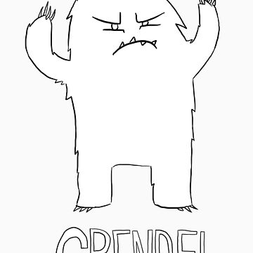 "Grendel Doodle" Sticker for Sale by sherbear | Redbubble