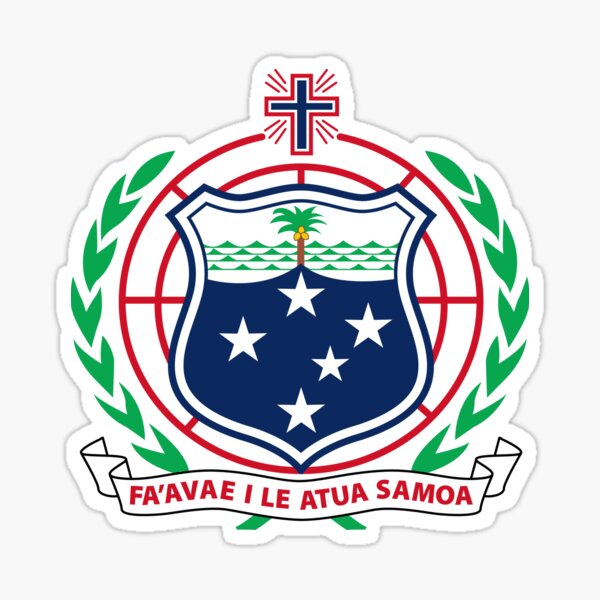 "Coat of arms Samoa" Sticker for Sale by anatudor | Redbubble