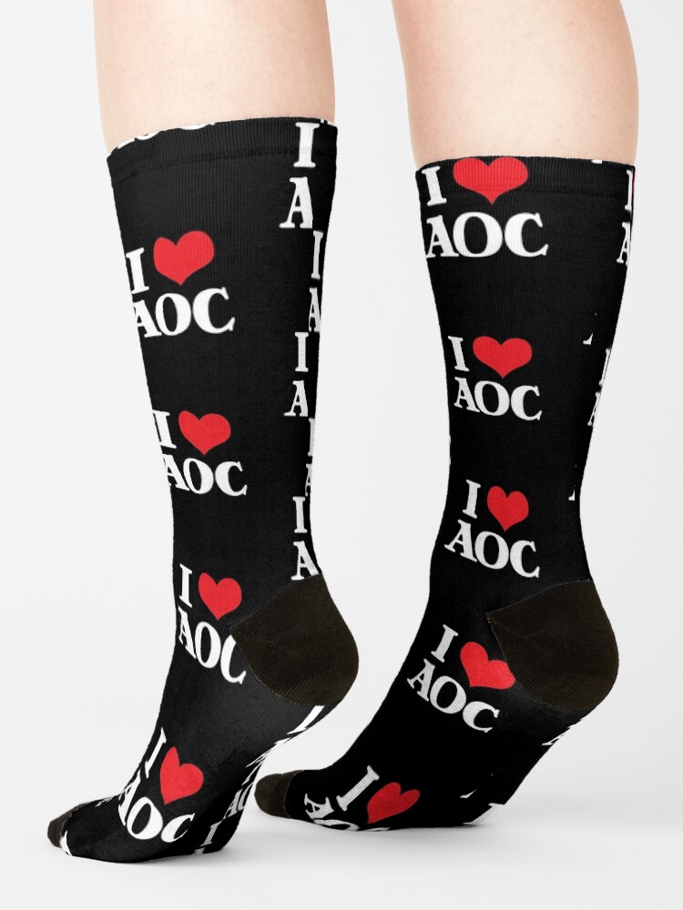 "AOC - AOC - Alexandria Ocasio-Cortez" Socken von ouchmypancreas ...